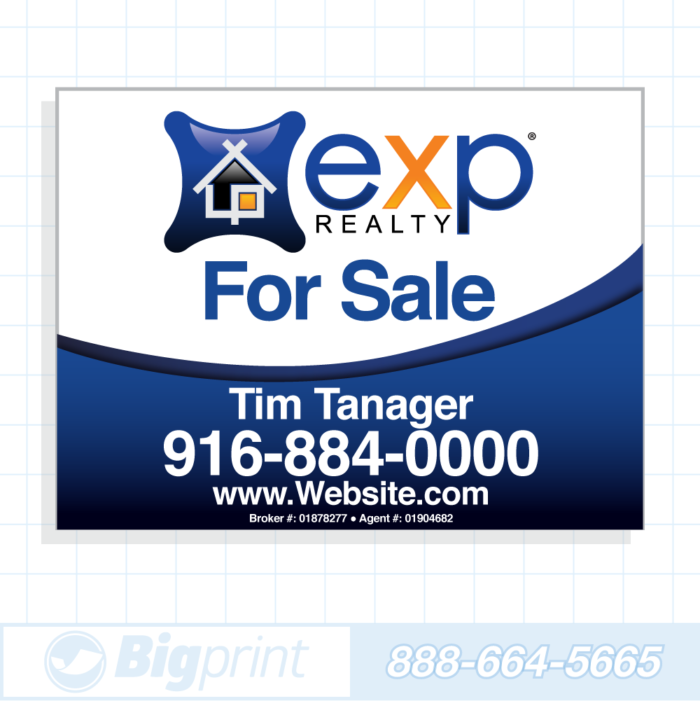 eXp Realty Rider Sign (6in x 24in, Orange) – Bigprint.com