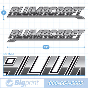 Alumaweld Boat Decals – Factory Sticker Package – Bigprint.com