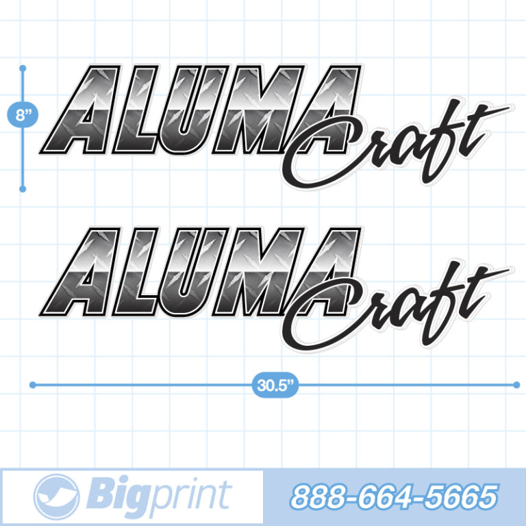Alumaweld Boat Decals – Factory Sticker Package – Bigprint.com